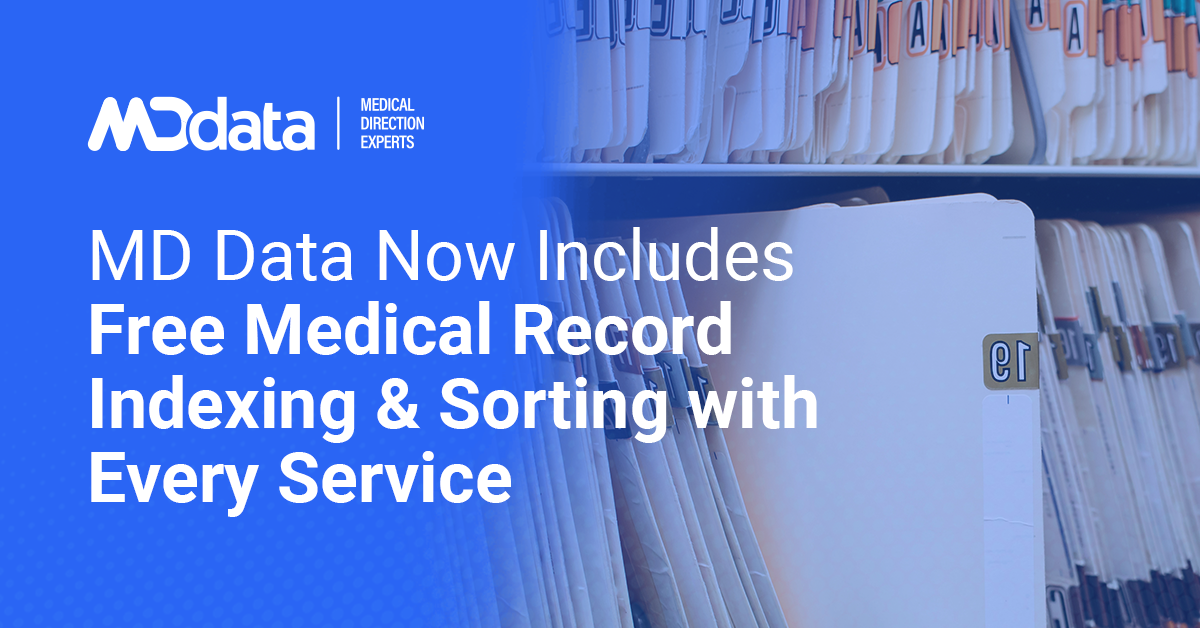 MD Data Now Includes Free Medical Record Indexing & Sorting with Every ...